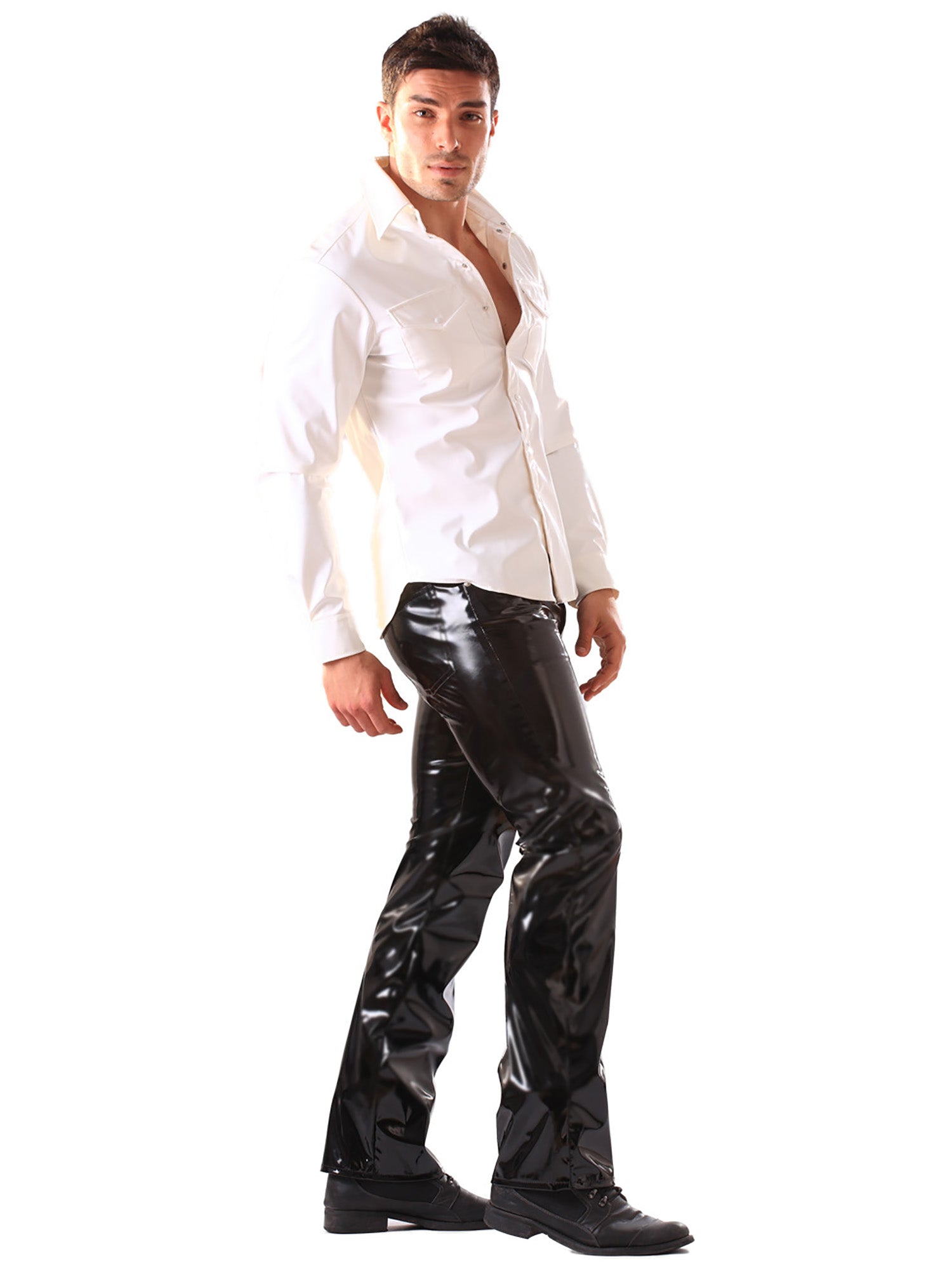 White PVC Shirt – Skin Two UK