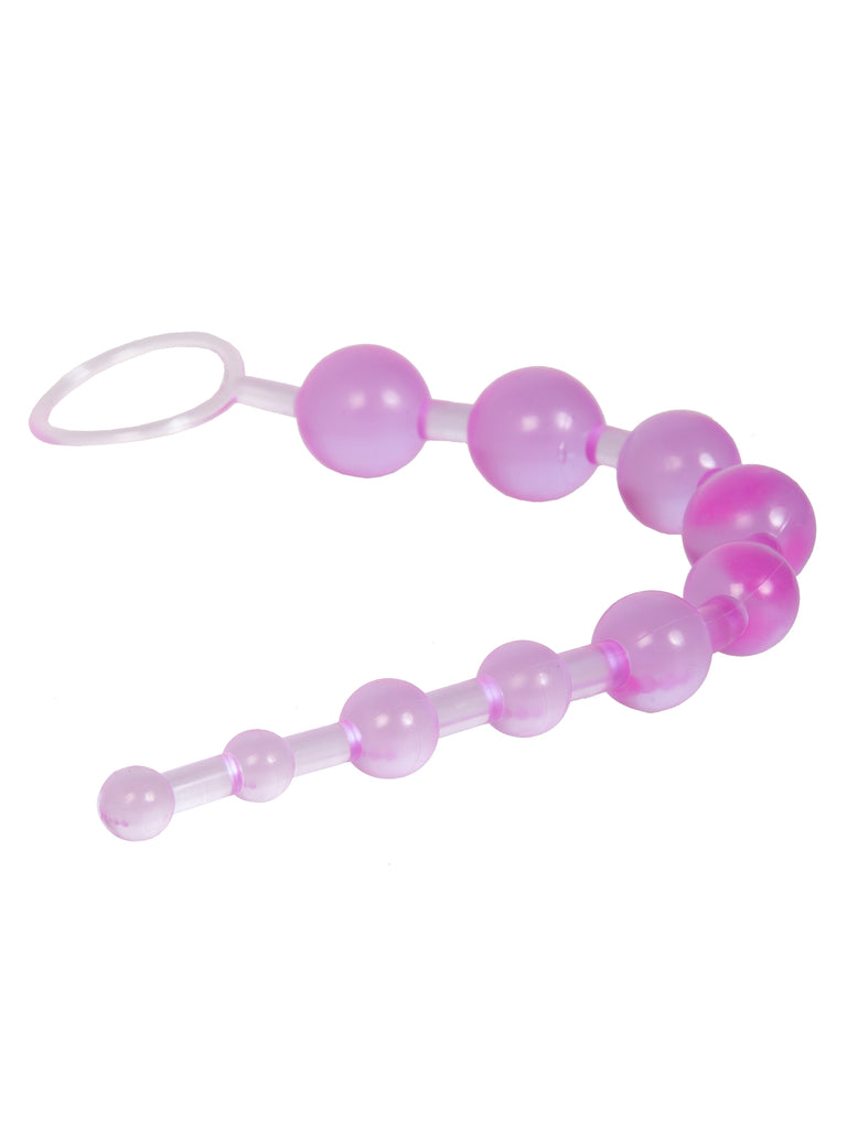 X 10 Anal Beads Purple Skin Two Uk