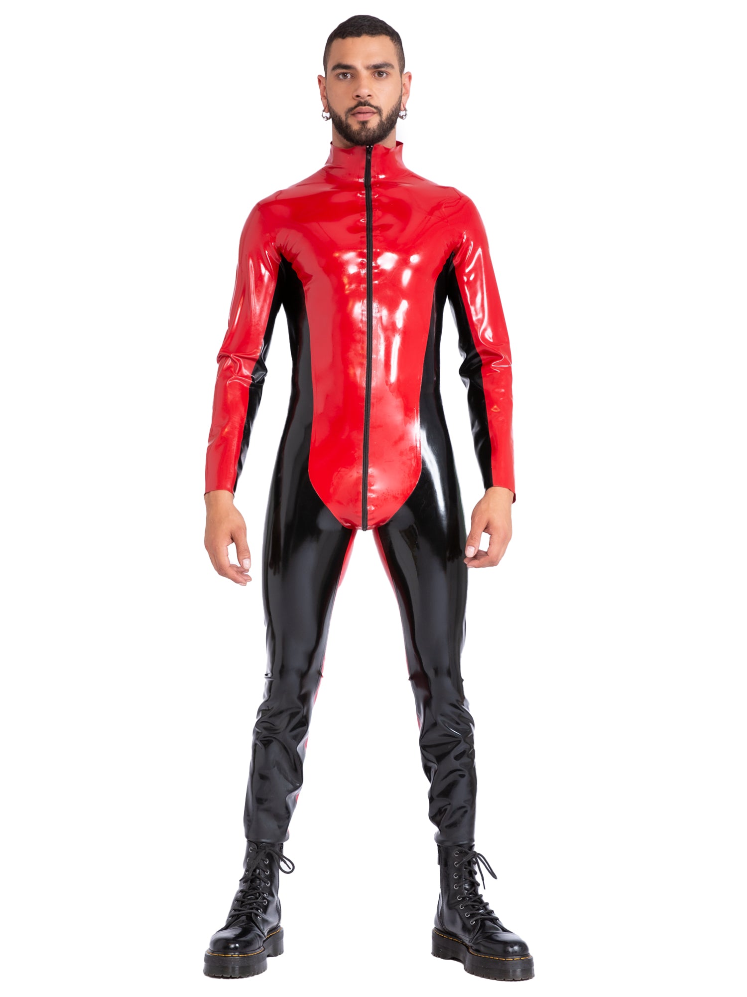 Front Zip Latex Catsuit With Feet – Skin Two UK