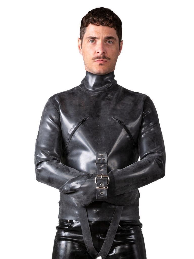 Latex Deluxe Straitjacket with Arm Binding Strap – Skin Two UK
