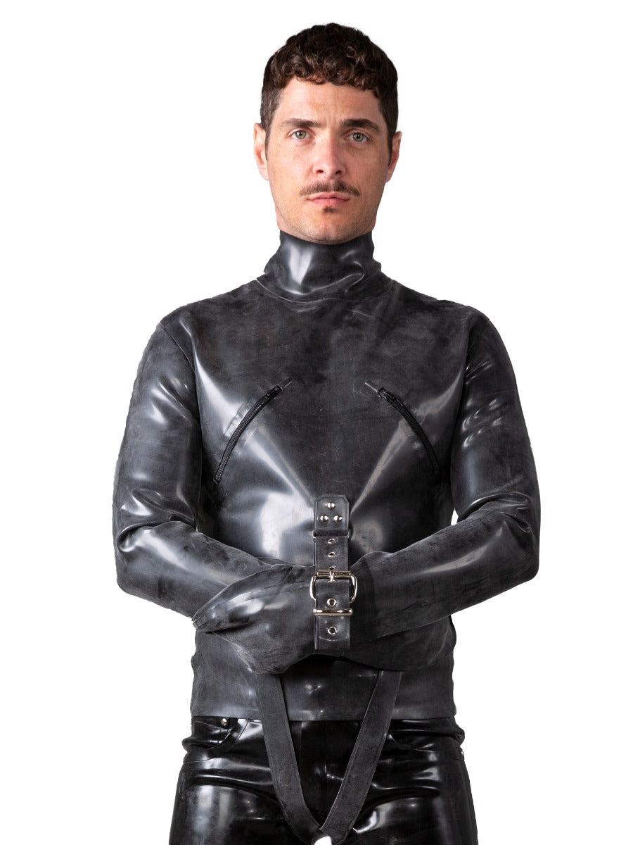 Latex Deluxe Straitjacket with Arm Binding Strap – Skin Two UK